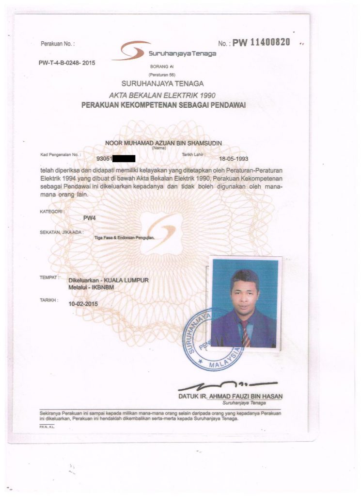 Certifications – AMBR Engineering